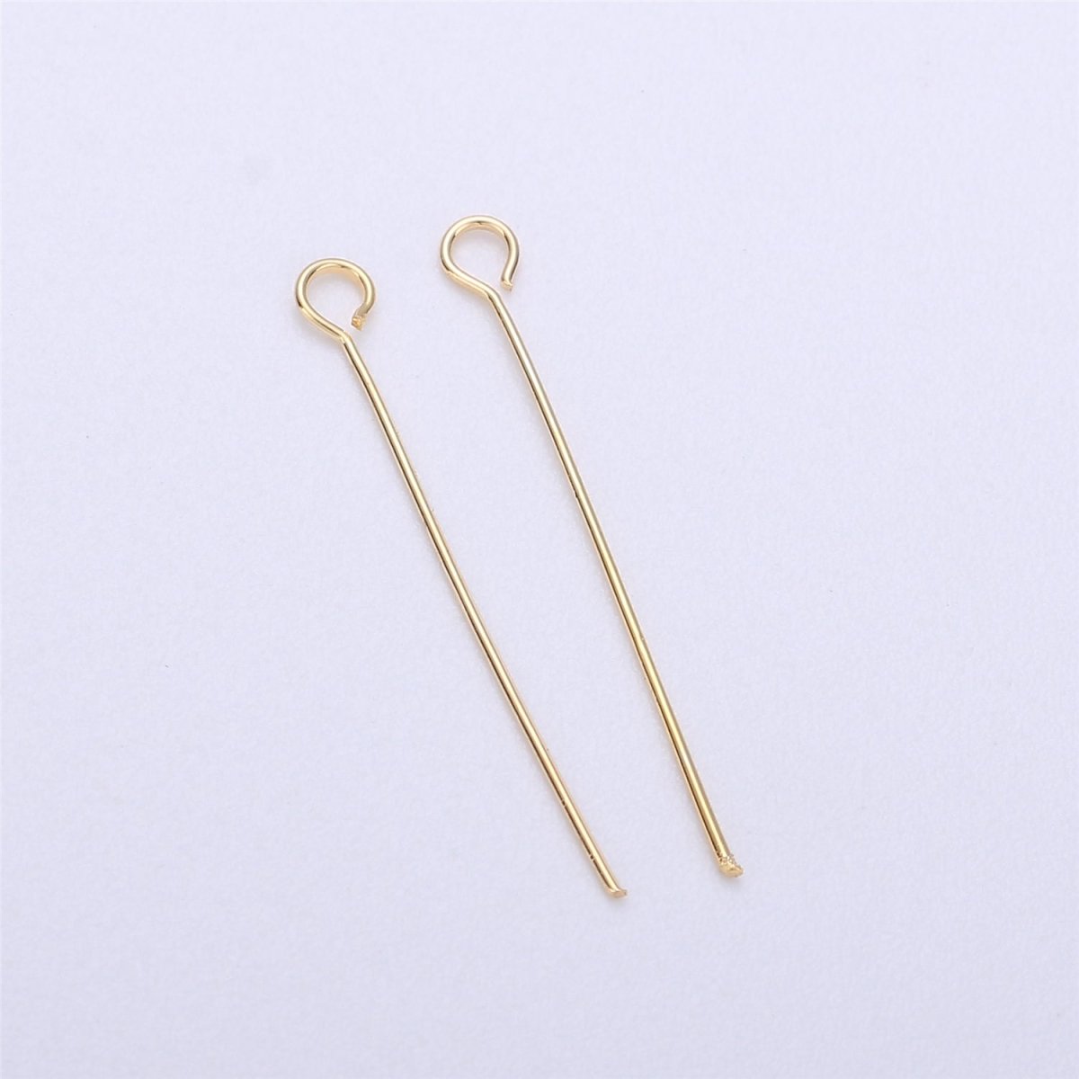 Gold Eye Pin Silver Rose Gold Black Open Eyepins Headpins 0.7mm (21 ...